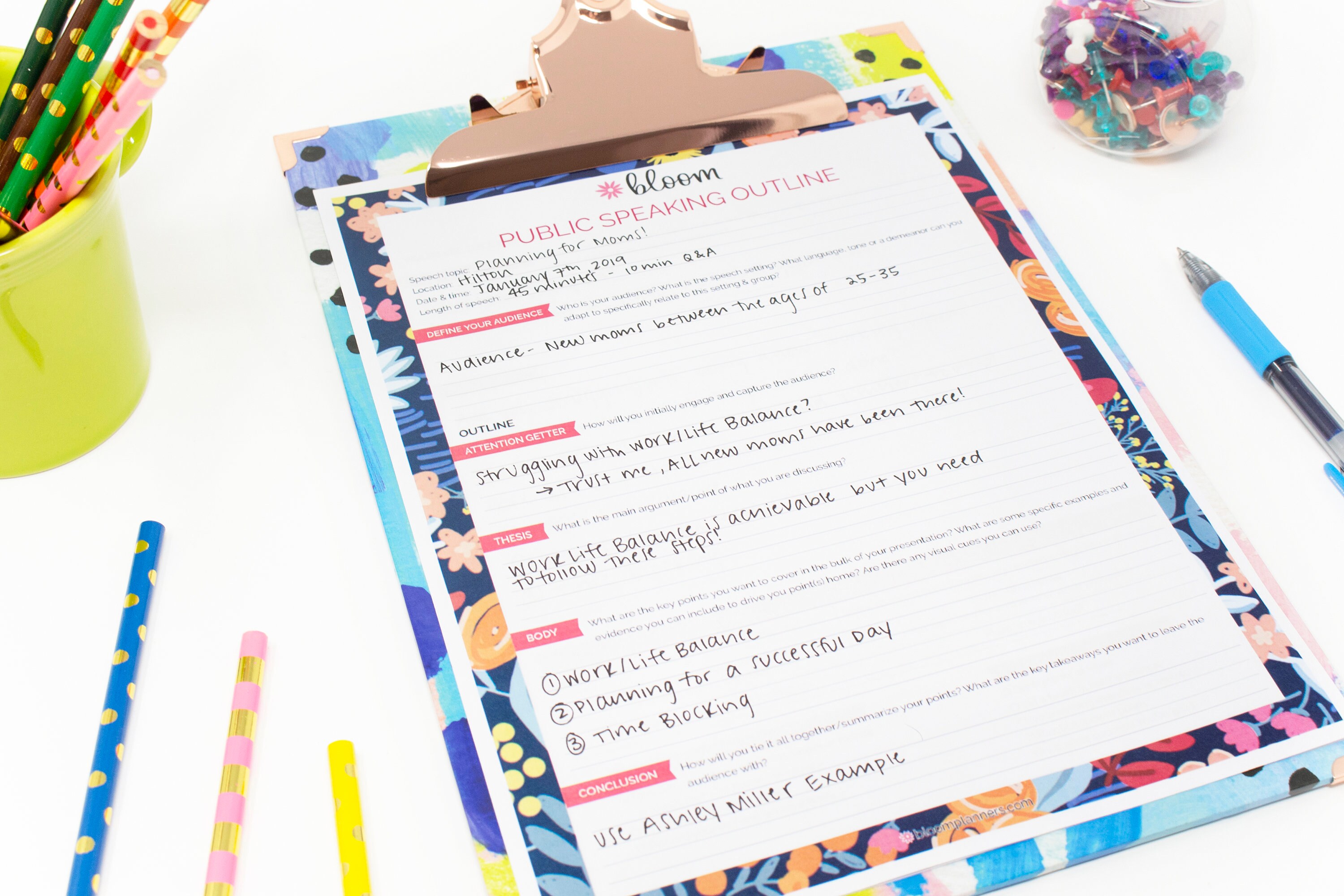 Printable Public Speaking Outline 2 Sided Speech Outline - Etsy Australia