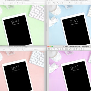 IPad Mockup - 4 Images, Stock Photography, Stock Photo, Office Mockup ...