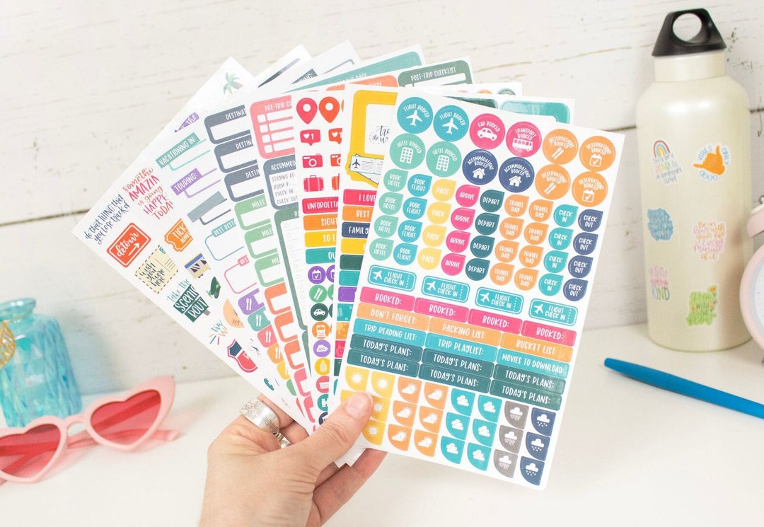 Planner Sticker Pack, Travel - Etsy