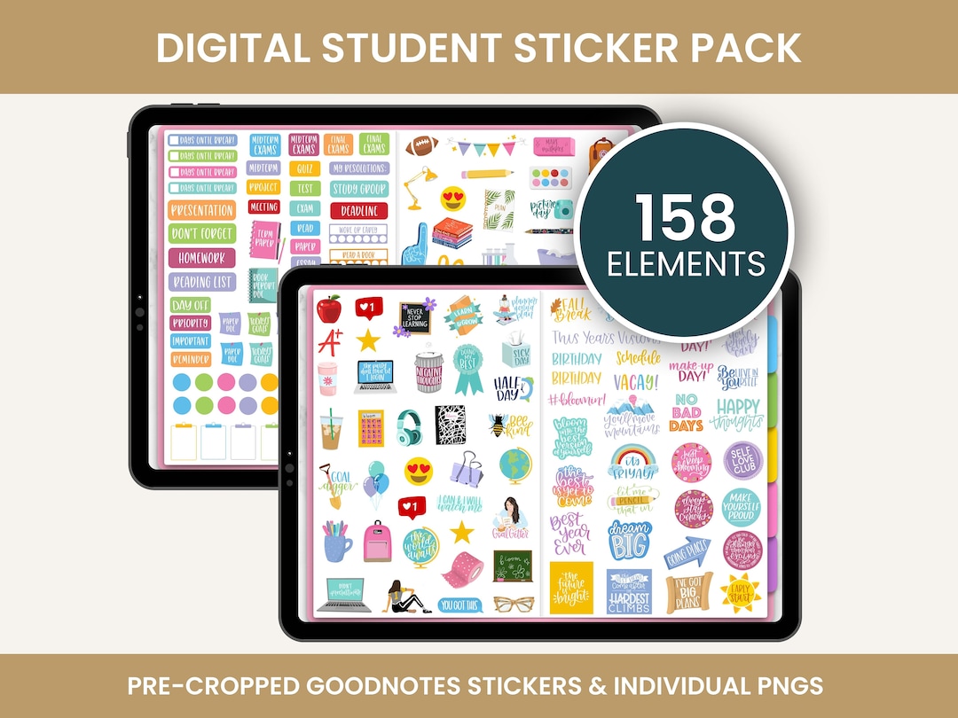 Digital Stickers, Digital Planner Stickers, Goodnotes Stickers, Unique ...
