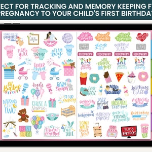 Digital Stickers, Digital Planner Stickers, Goodnotes Stickers, Unique ...