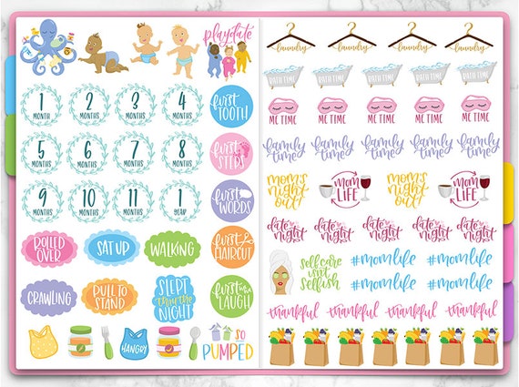Pregnancy Digital Planner Stickers Pregnancy Fruit Planner Stickers ...