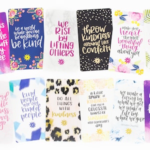 Mini Card Deck, Act of Kindness Cards THIRTY 2" X 3.5" Inspirational ...