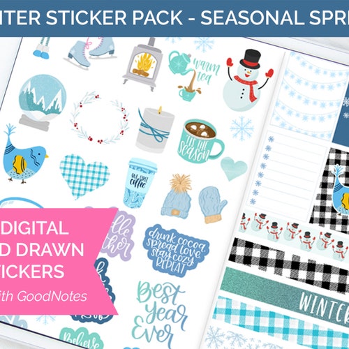 Digital Stickers Digital Planner Stickers Goodnotes - Etsy