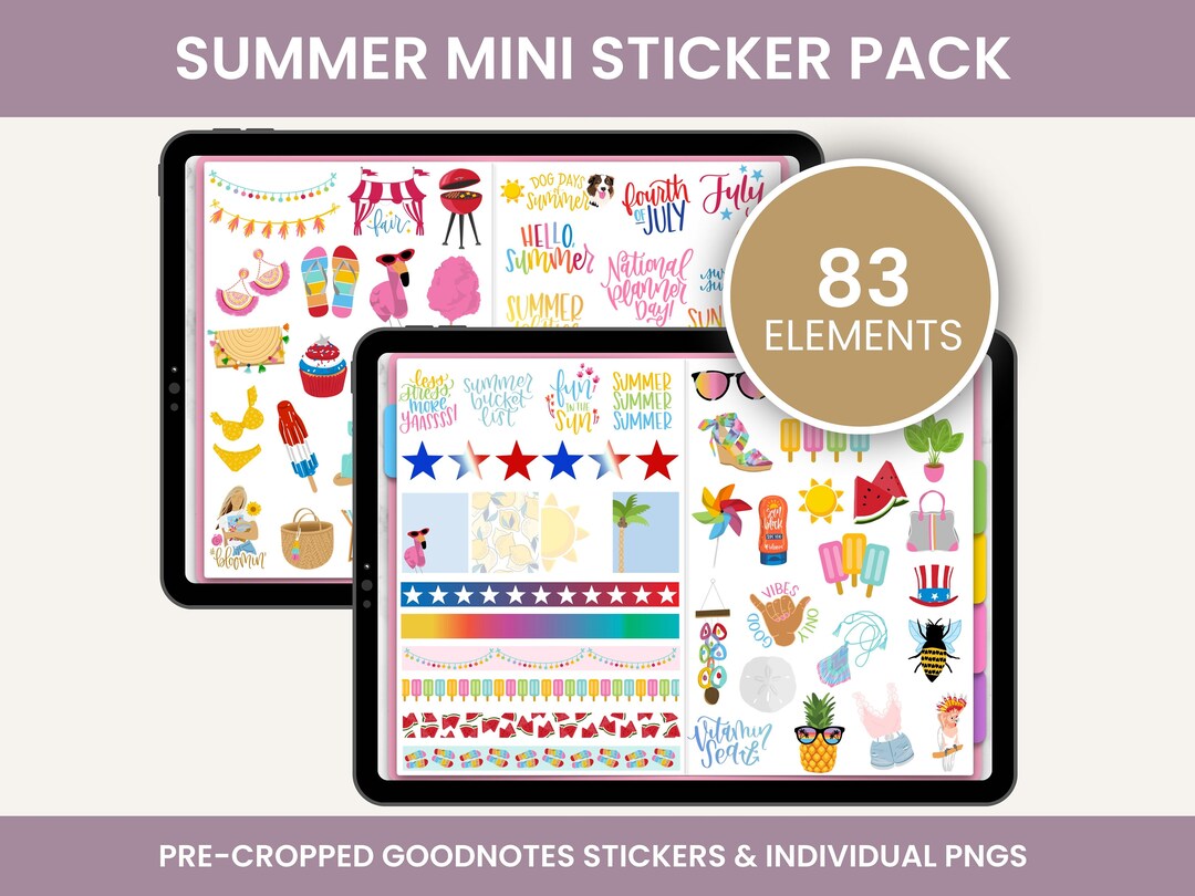 Digital Stickers, Digital Planner Stickers, Goodnotes Stickers, Unique ...