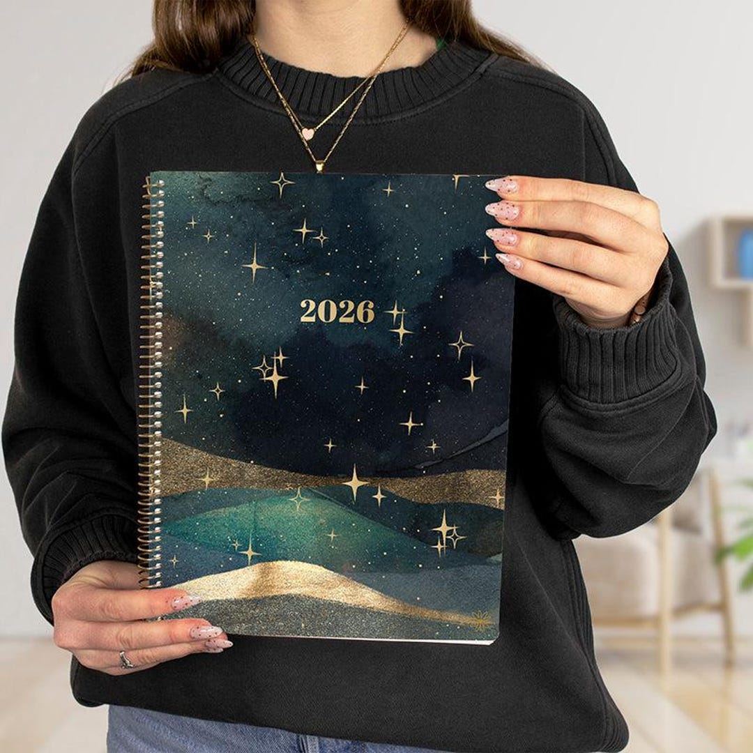 2026 Soft Cover Planner, 8.5" X 11", Celestial Skies - Etsy