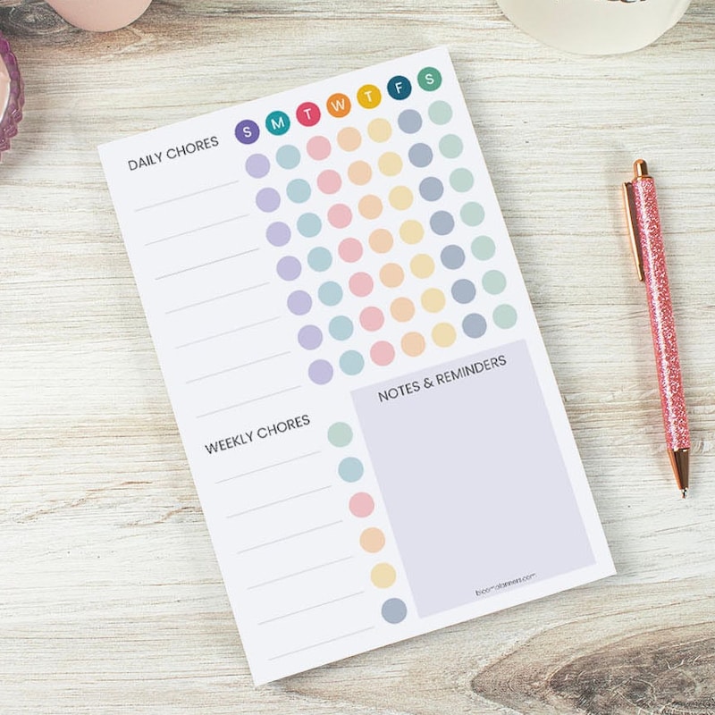 Kids Chore Chart Pad - Etsy