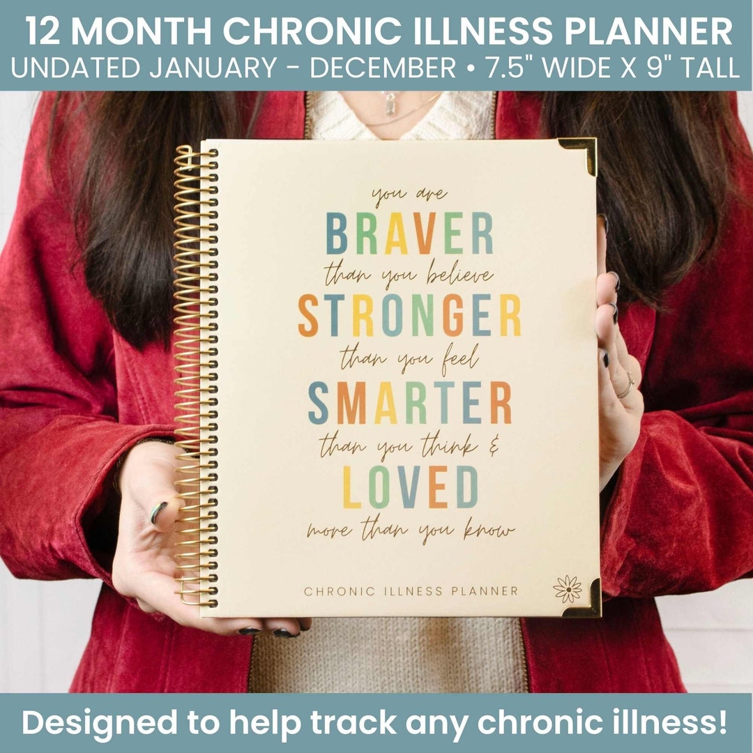 Chronic Illness Planner, You Are Stronger Than You Think, Planner for Chronic Illness - Etsy