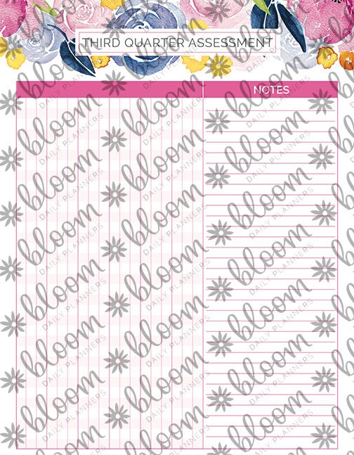 Teacher Planner Pages Printable PDF 8.5 X 11 | Etsy
