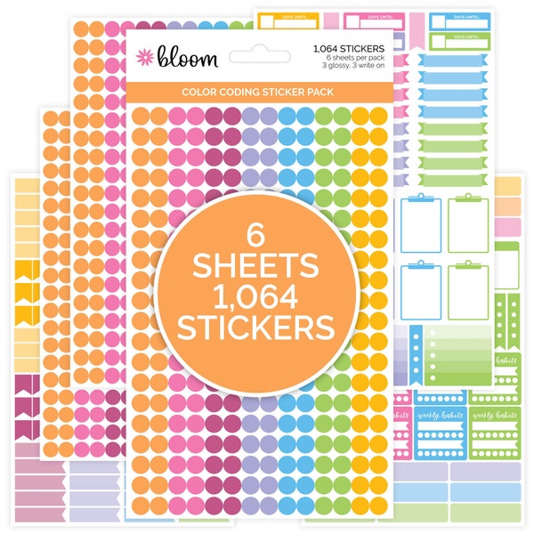 Color Coding Sticker - Etsy