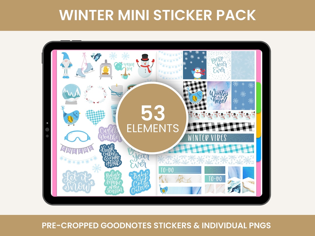 Digital Stickers, Digital Planner Stickers, Goodnotes Stickers, Unique ...