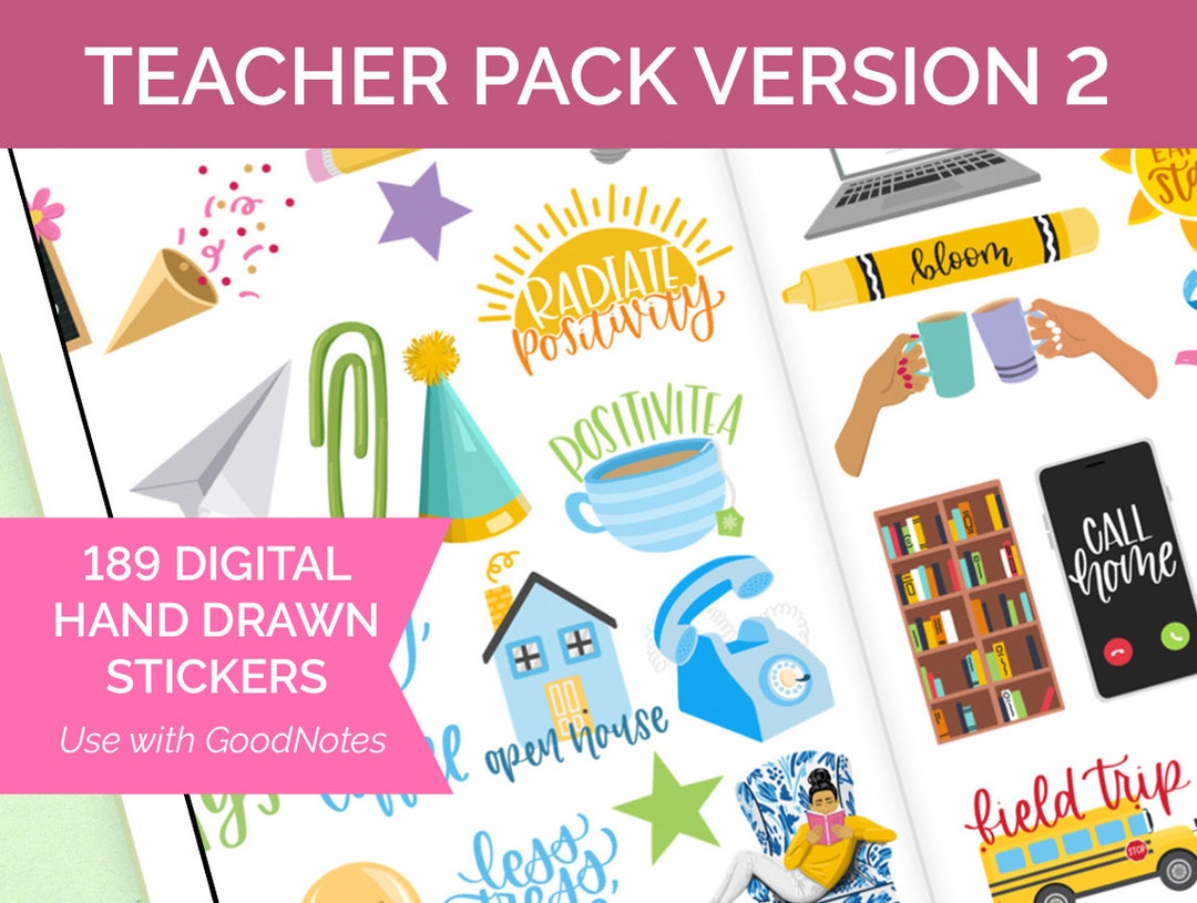Digital Stickers, Digital Planner Stickers, Goodnotes Stickers, Unique ...