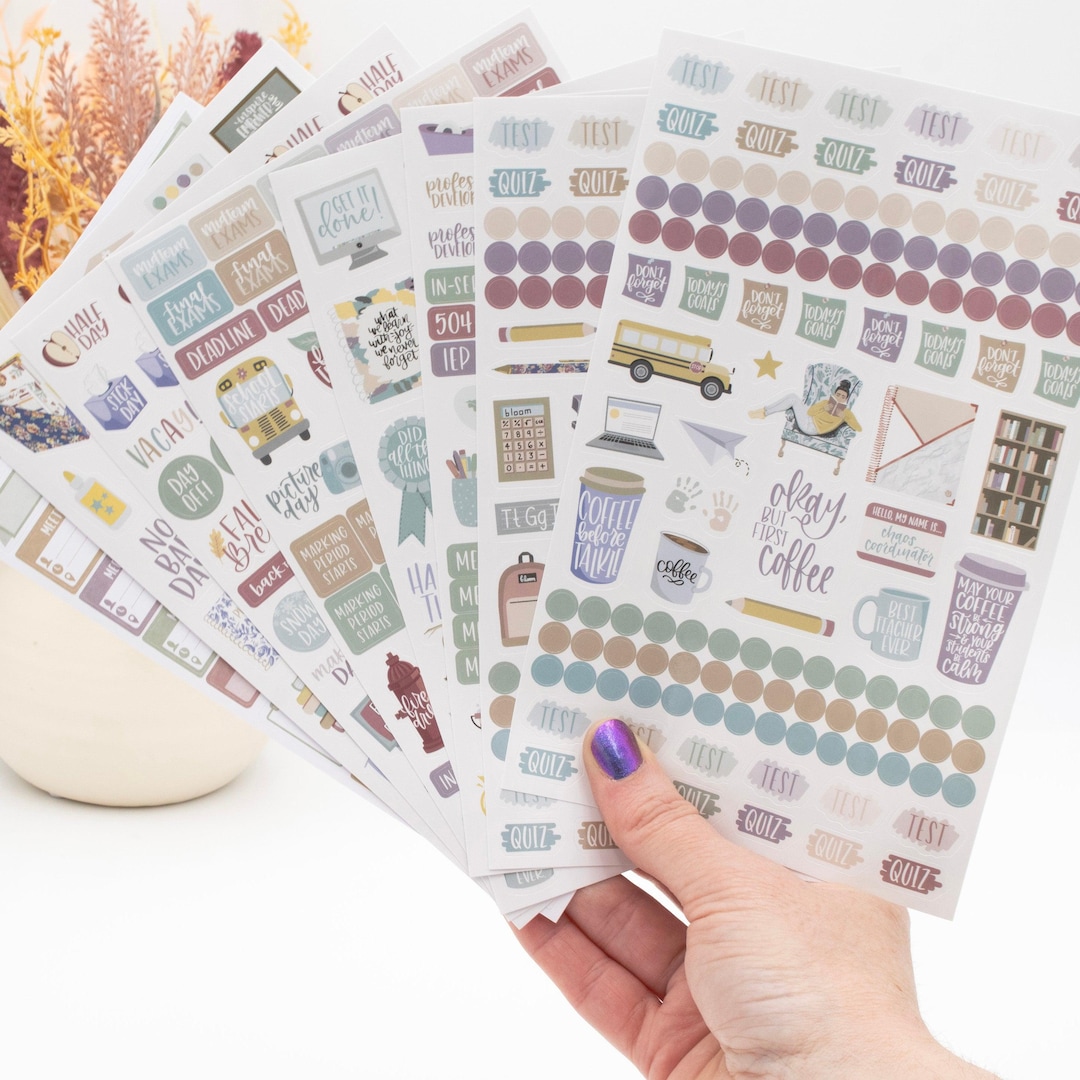 Teacher Planner Stickers | School & Classroom Organization Stickers ...
