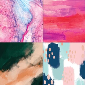 12" X 12" Digital Paper Pack - ABSTRACT - by Bloom Daily Planners - Etsy