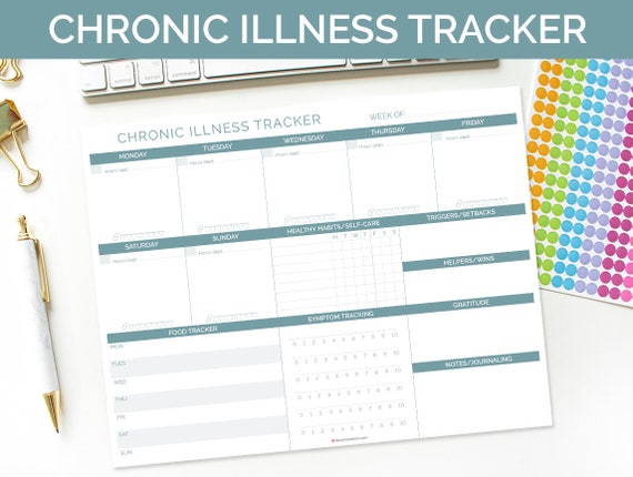 Chronic Illness Tracker Printable PDF 8.5 X 11 - Etsy