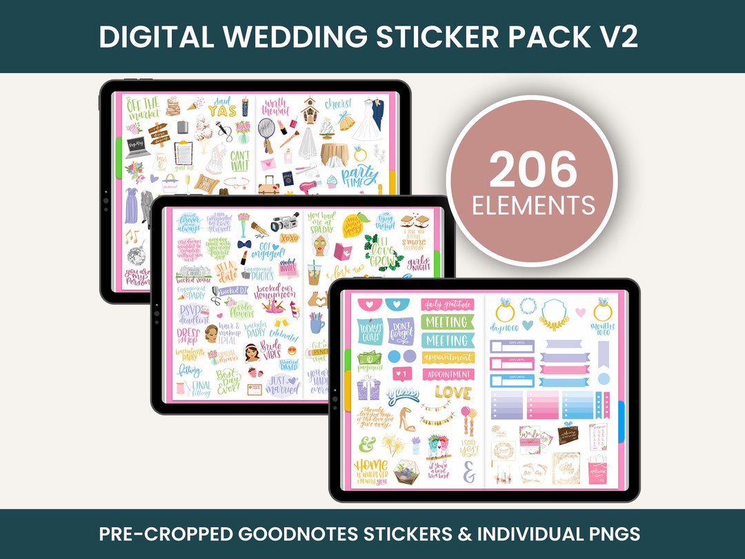 Digital Stickers, Digital Planner Stickers, Goodnotes Stickers, Unique ...