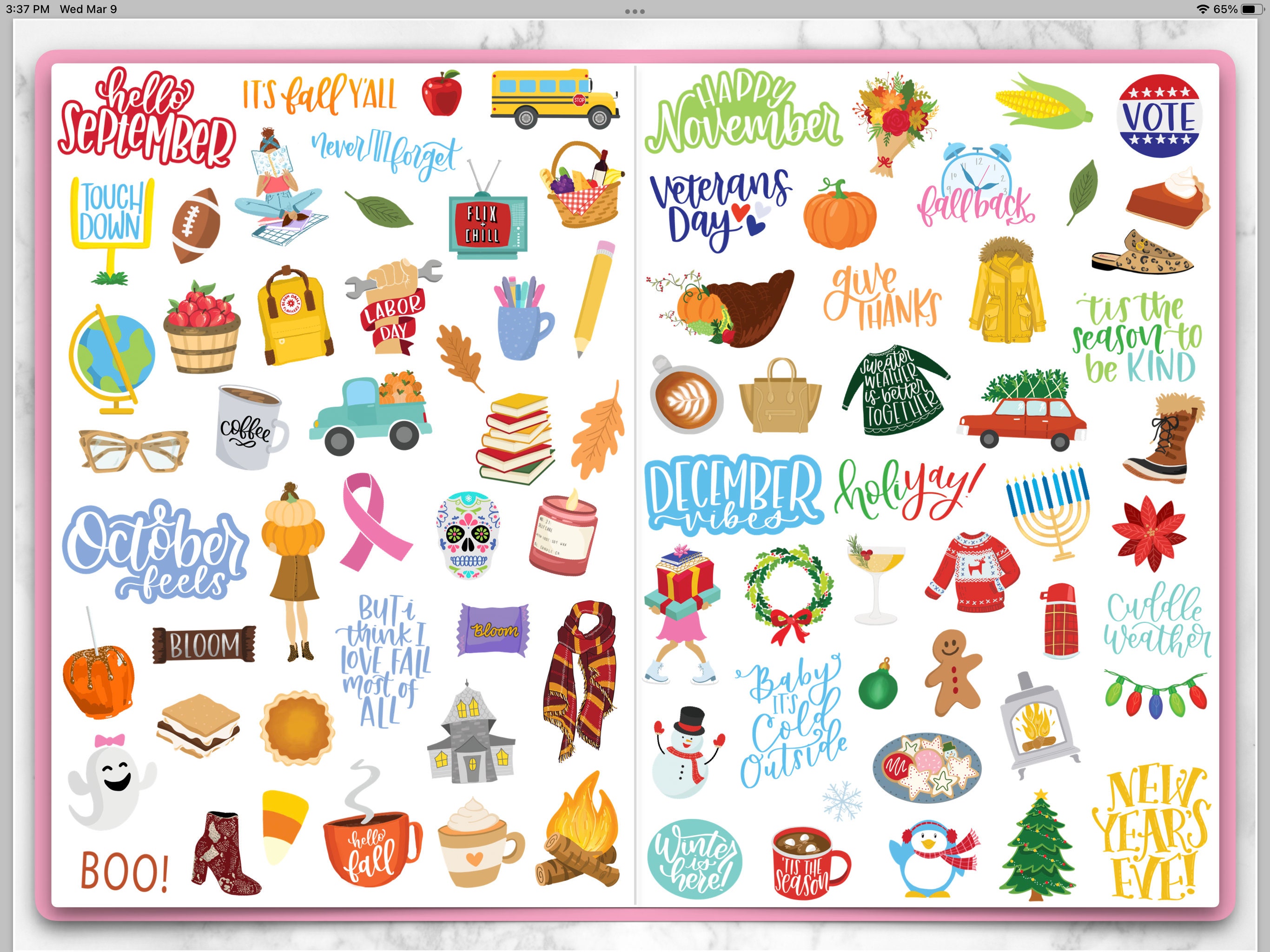 Digital Stickers Digital Planner Stickers Goodnotes - Etsy
