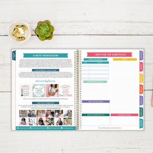 Teacher Planner & Lesson Planner, Bold + Bright Academic Year 12 Month ...