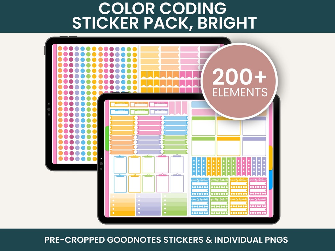 Digital Stickers, Digital Planner Stickers, Goodnotes Stickers, Unique ...