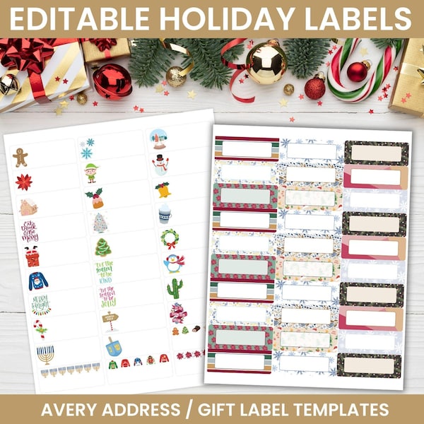 Editable Pdf Labels - Etsy