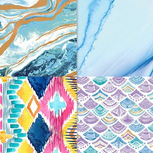 12" X 12" Digital Paper Pack - ABSTRACT - by Bloom Daily Planners - Etsy