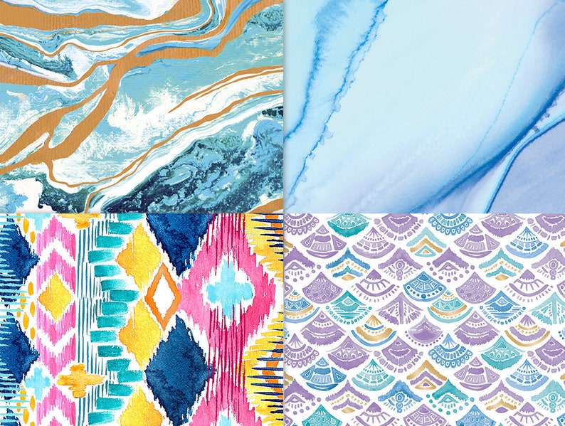12" X 12" Digital Paper Pack - ABSTRACT - by Bloom Daily Planners - Etsy