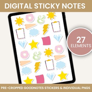CLASSIC Sticky Notes for Digital Planning for Goodnotes iPad Agenda ...