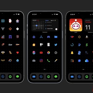 Dark Mode Icons Matte Black Ios 15 Colorful Icon Pack | Social Media ...