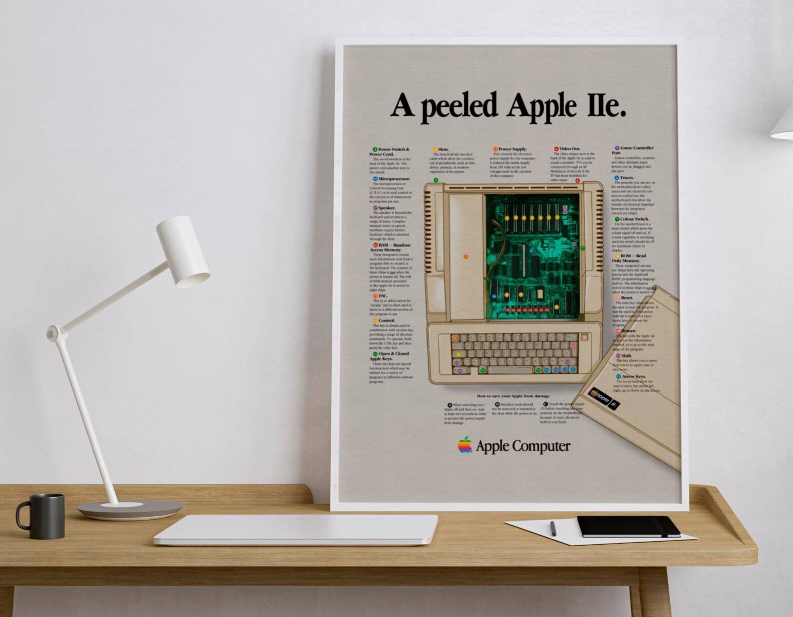 Vintage Retro Apple Poster Apple Mac Art Digital Prints. Gift for Apple ...