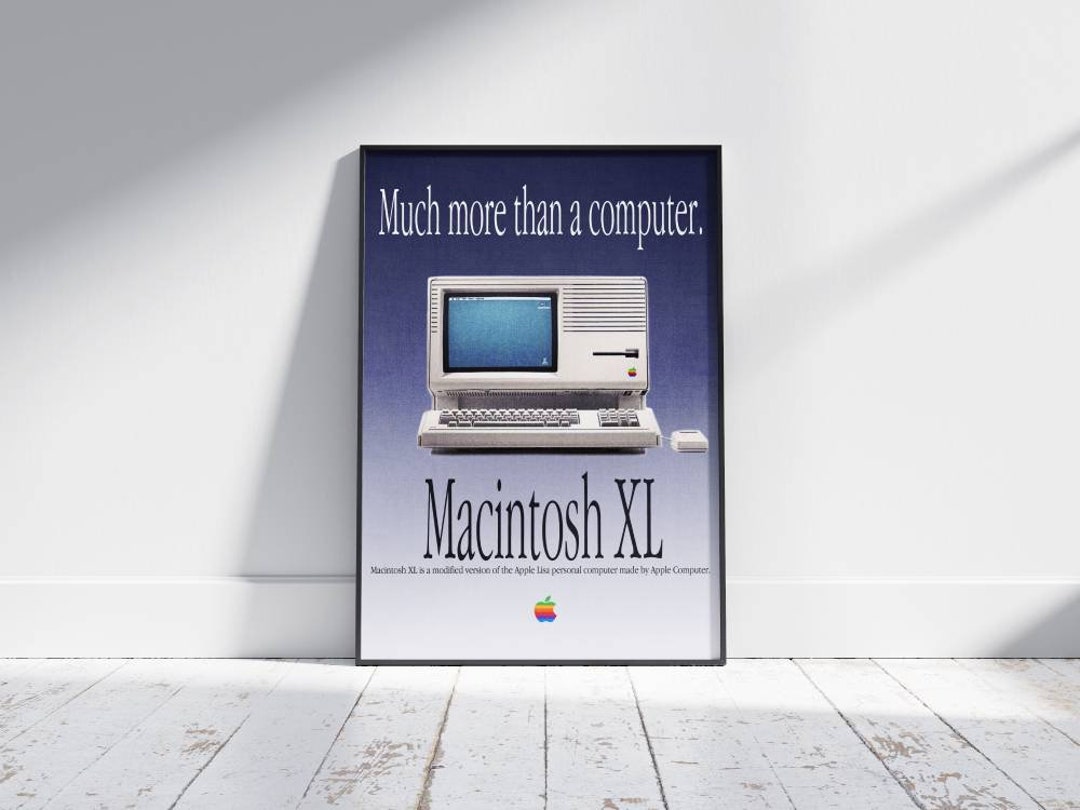Macintosh XL Vintage Retro Apple Poster Apple Mac Art Digital Prints ...