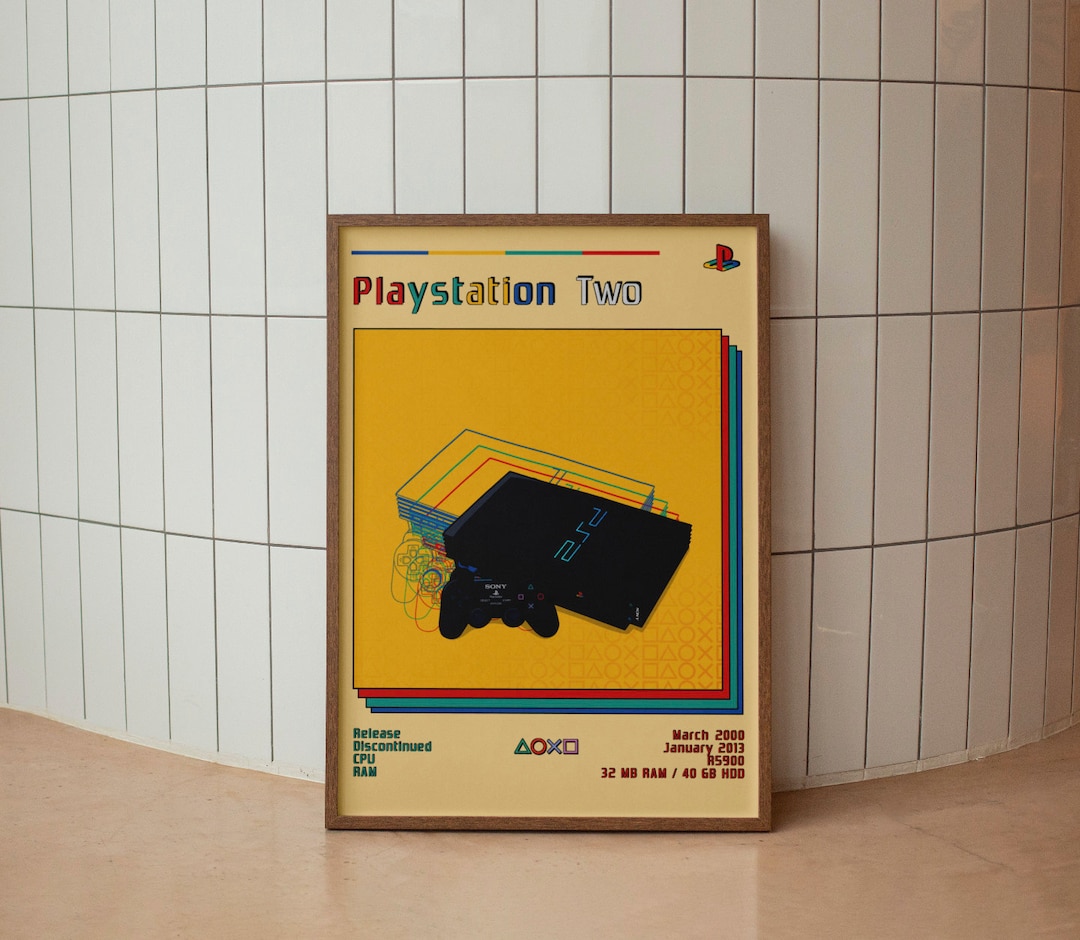 Vintage PS2 Poster Art: Retro Gaming Print (digital Download) - Etsy