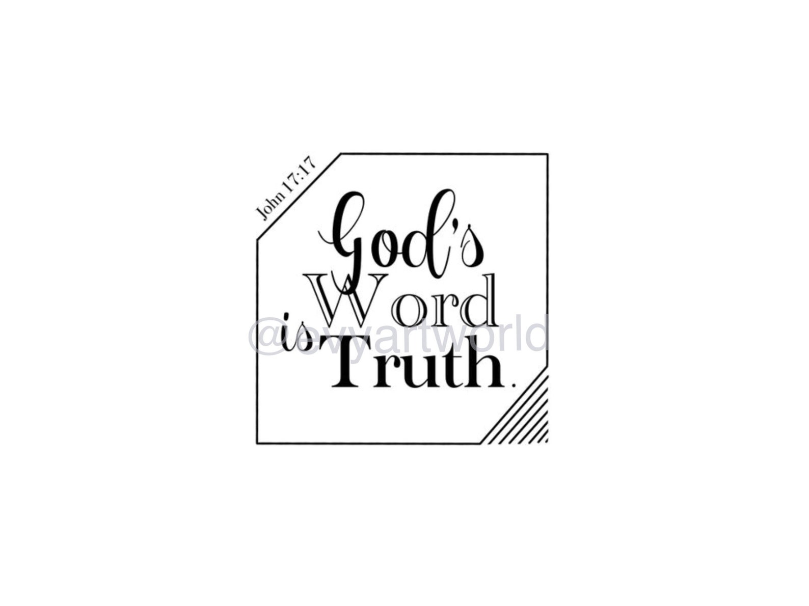 God's Word is Truth Svg, Png, Jpeg, Pdf Cut File, Poster, Printing ...