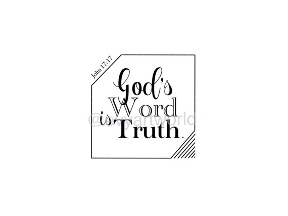 God's word is truth svg png jpeg pdf cut file poster | Etsy
