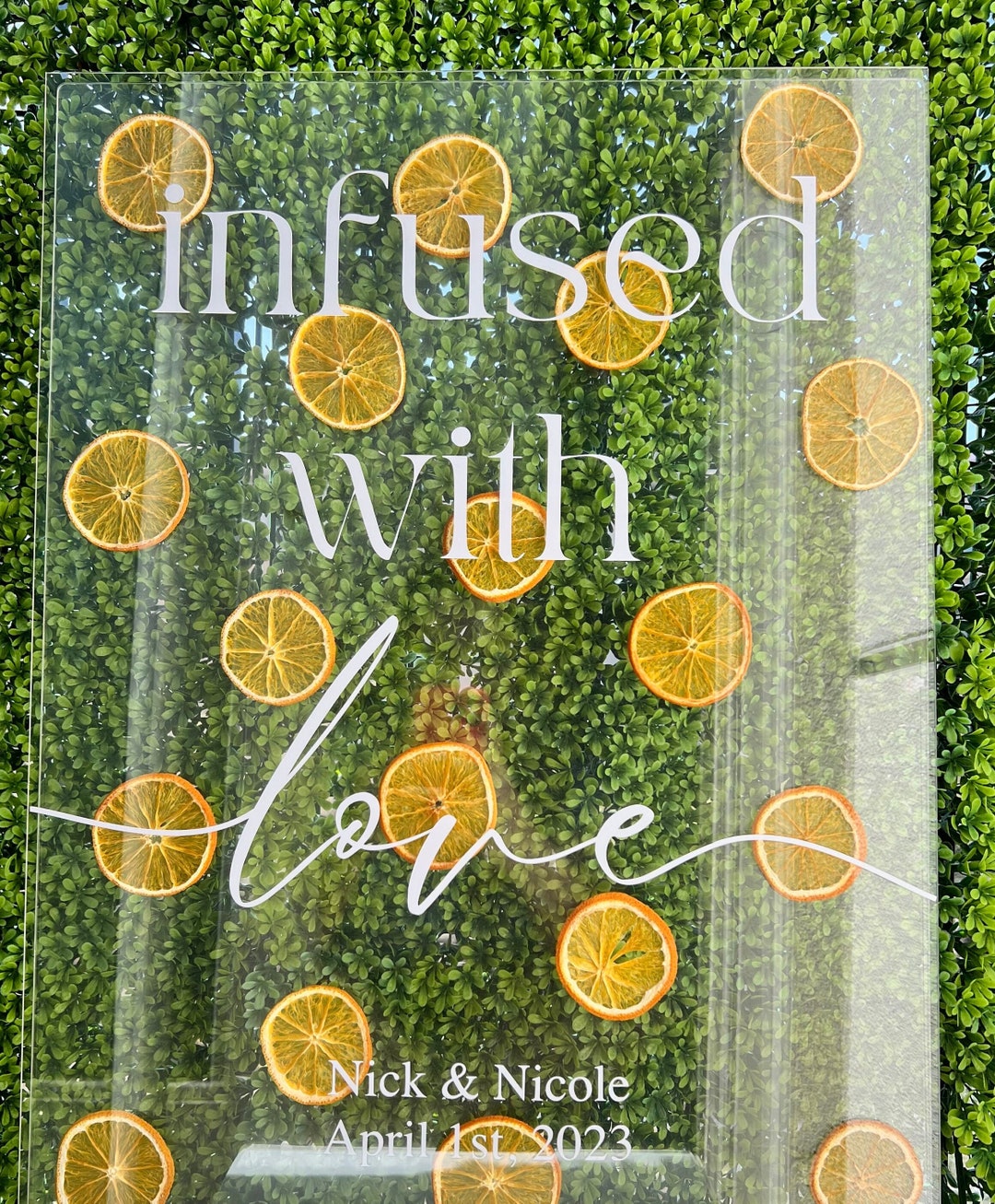 Bridal Shower Sign| Wedding Shower| Citrus Theme Bridal Shower| Acrylic ...