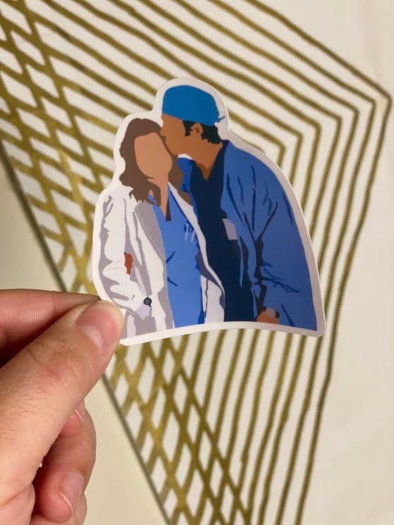 Greys Anatomy Inspired Sticker| Meredith Grey| Derek Shepard ...