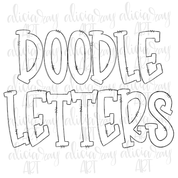 Doodle Letters A Z