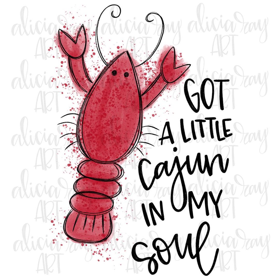 Crawfish Sublimation PNG Design | Hand Drawn | Digital Download ...