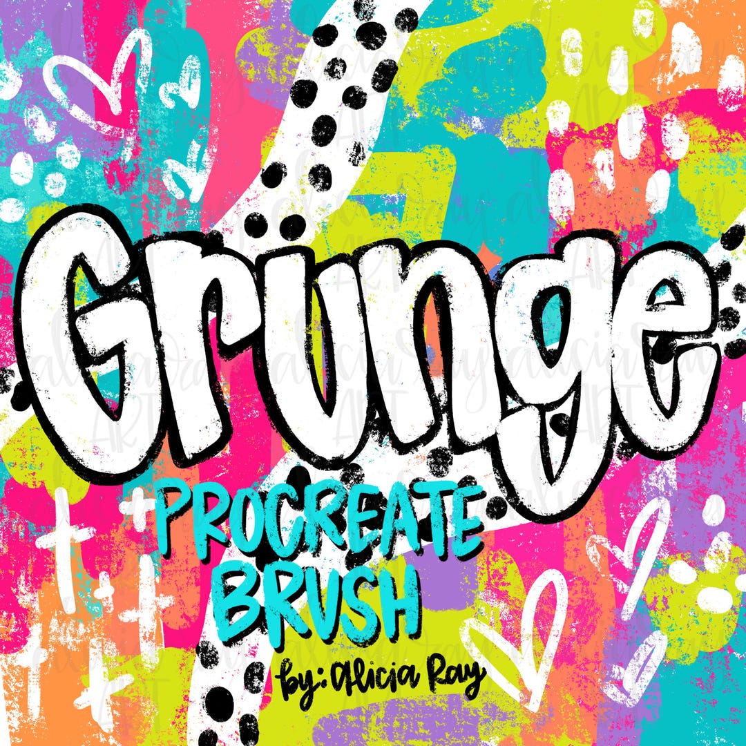 Grunge Procreate Brush | Texture Paint Brush for Procreate | Instant ...