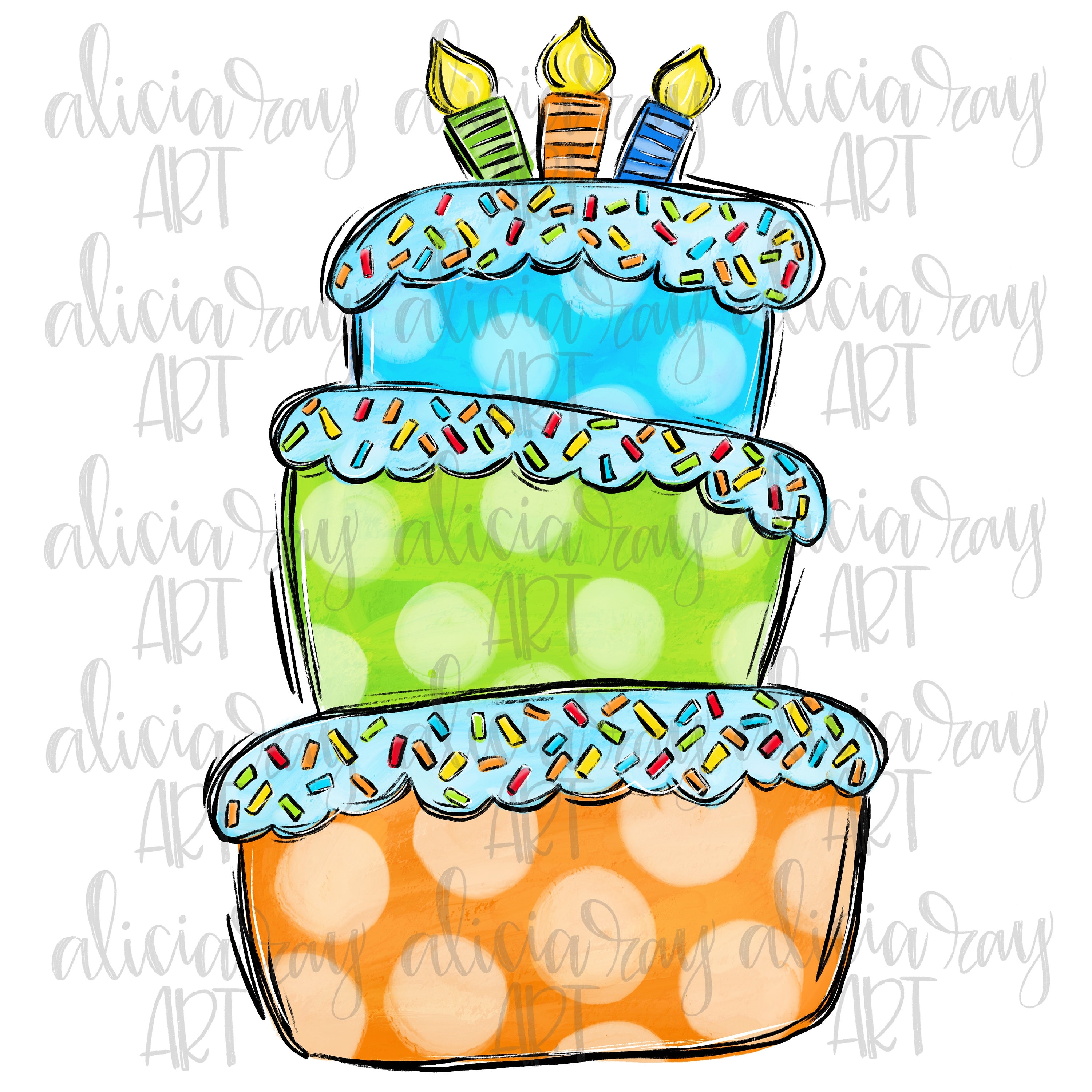 Birthday Cake Outline Clip Art
