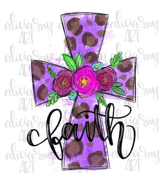 Cheetah Print Cross Background