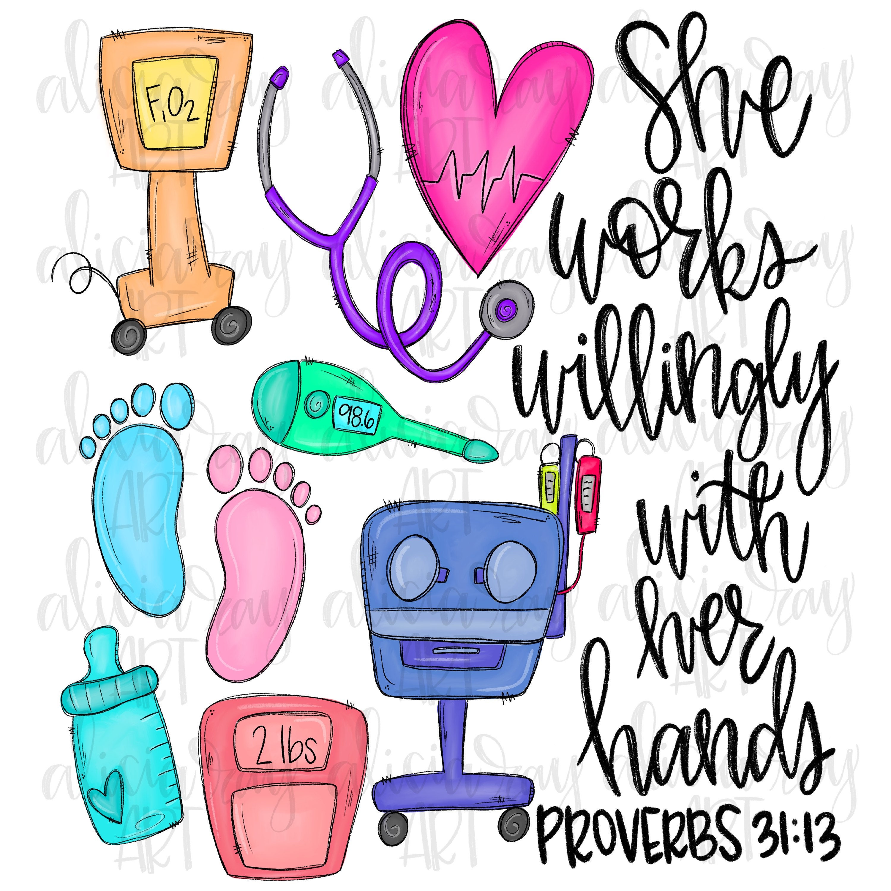 Art & Collectibles NICU Nurse Png Sublimation File Mother Baby Nurse ...