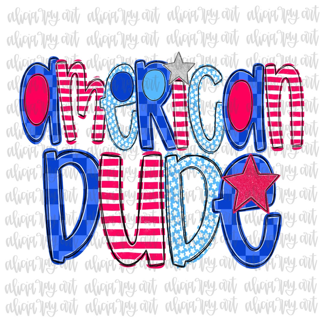 American Dude Patriotic PNG File | Sublimation Design | American Flag ...