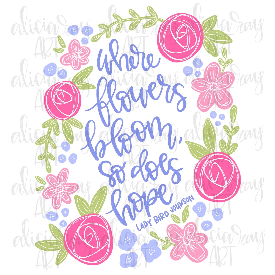 Floral Wreath With Quote PNG Design | Digital Download | Printable Art ...