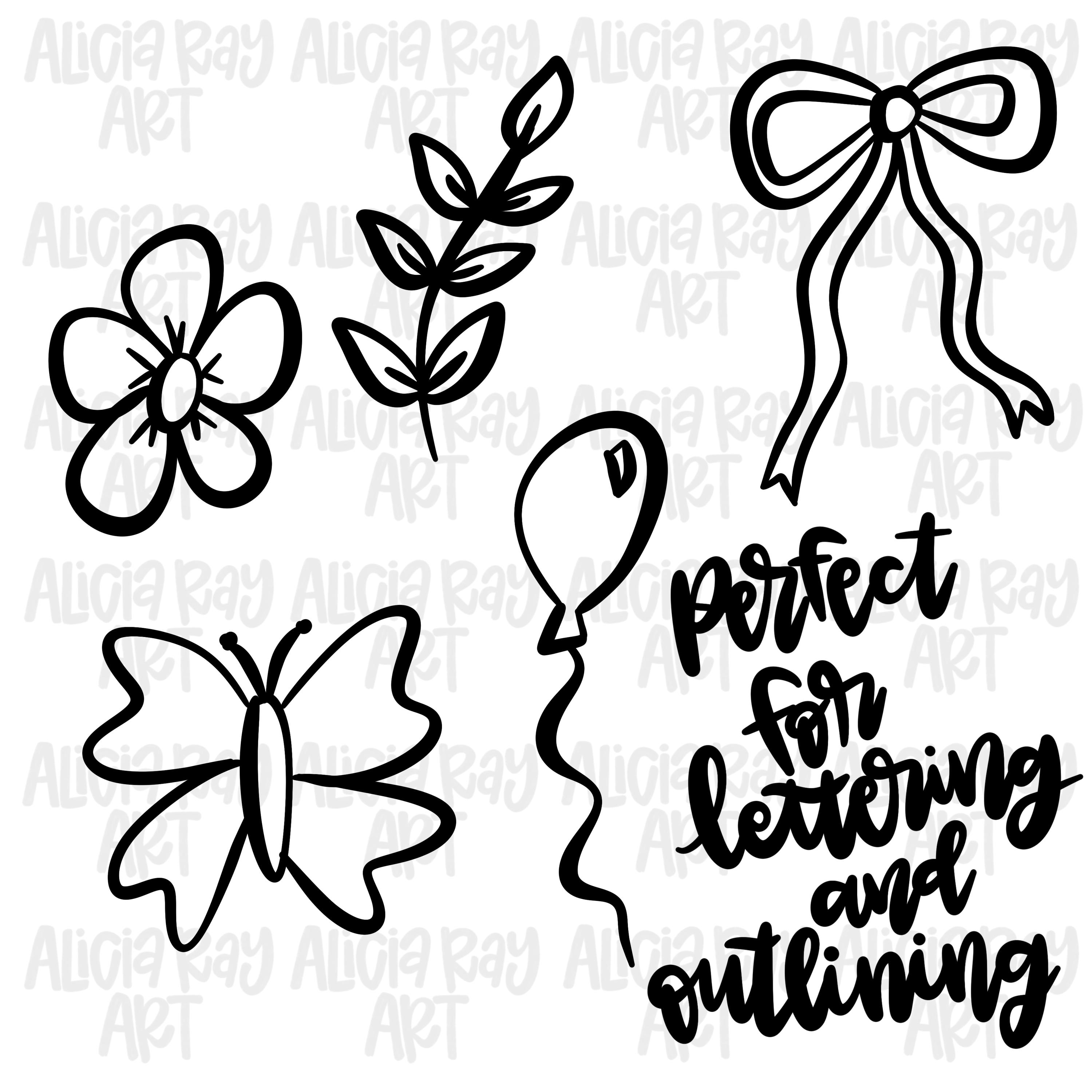 Butter Pressure Sensitive Lettering Procreate Brush | Lettering Brush ...