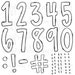Doodle Numbers With Transparent Inside Hand Drawn Transparent Number ...