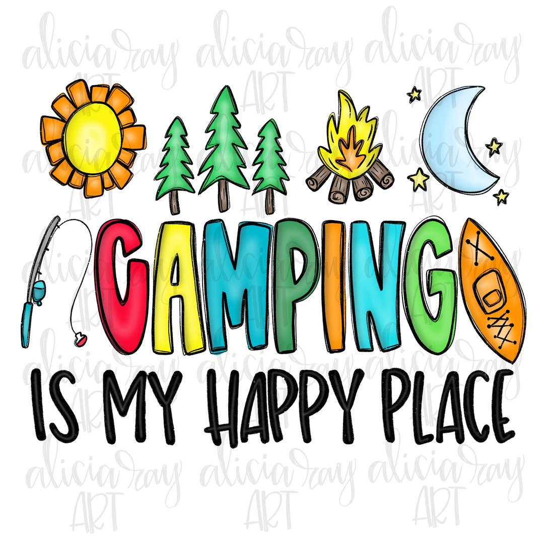 Camping Sublimation PNG Design | Camp Design | Summer Digital Download ...