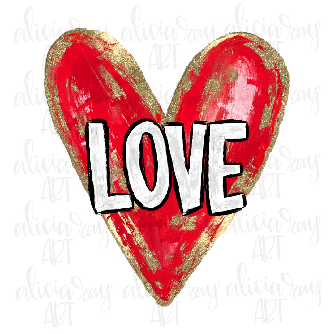 Valentine PNG Digital Download | Hand Drawn Digital Design ...