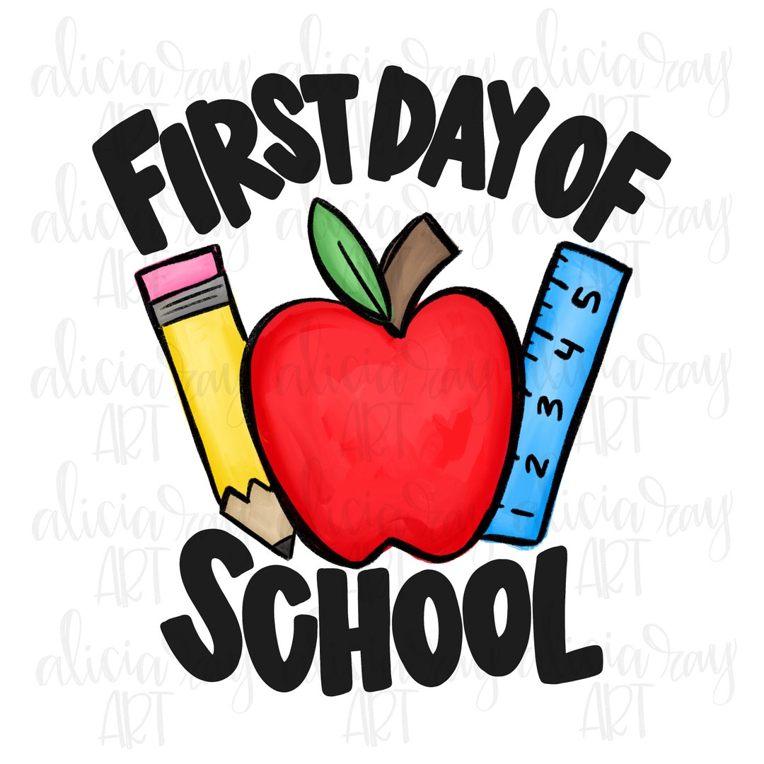 School Pencil Sublimation PNG | Teacher | Pencil | Hand Drawn Digital ...