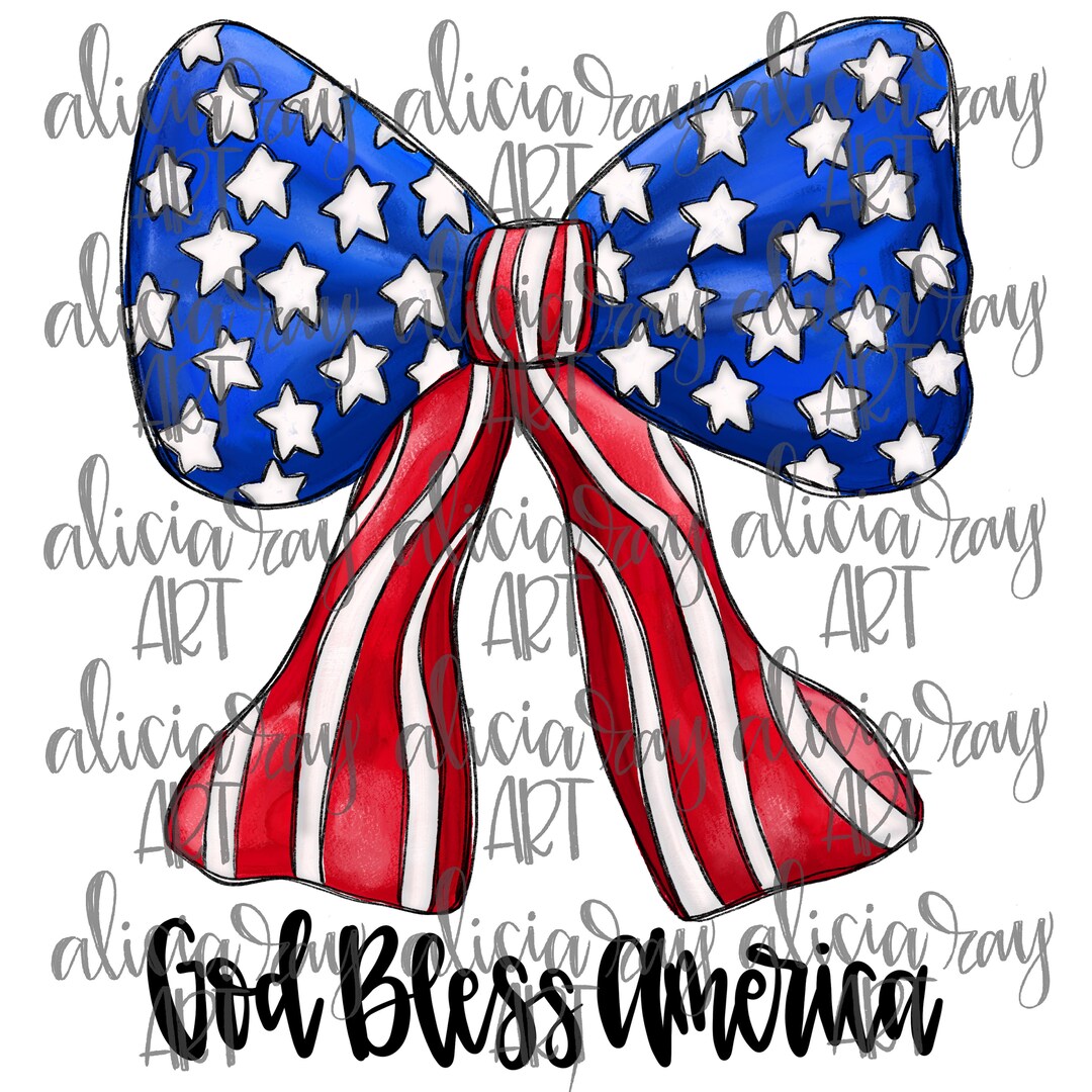 Patriotic Coquette Bow PNG File | Sublimation Design | American Flag ...