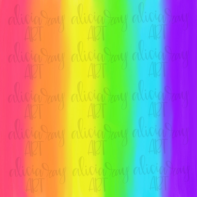 Rainbow Digital Paper PNG Design | Hand Painted | Scrapbook Paper ...